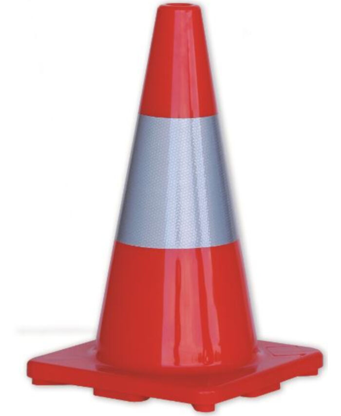 Orange PVC Traffic Cone / Reflective Tape 450mm | Traffic Cone | Pro ...